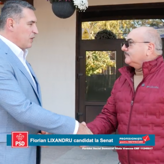 Ionel Florian Lixandru candidat PSD Vrancea la Senat în alegerile ...
