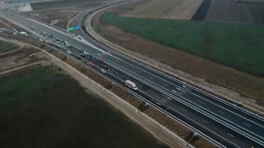 VIDEO | Încă 32 de kilometri din Autostrada Moldovei A7, inaugurați între Buzău și Râmnicu Sărat