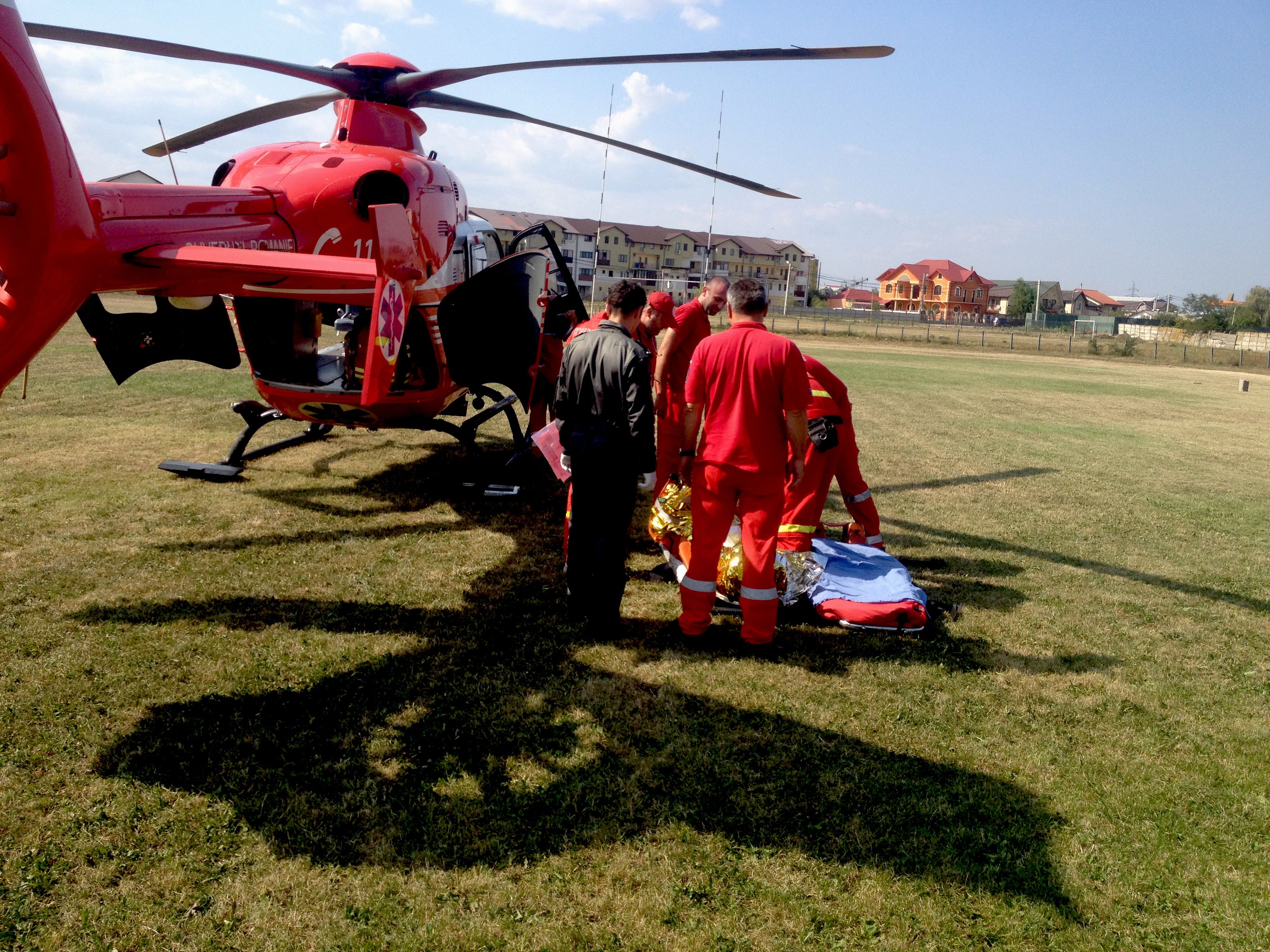 Pacient ars într-o explozie, preluat de SMURD la Focşani