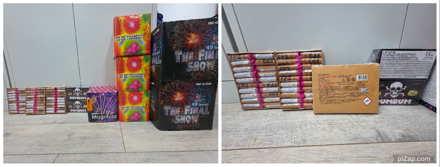 470 de articole pirotehnice confiscate în Vrancea. Jandarmii au ...