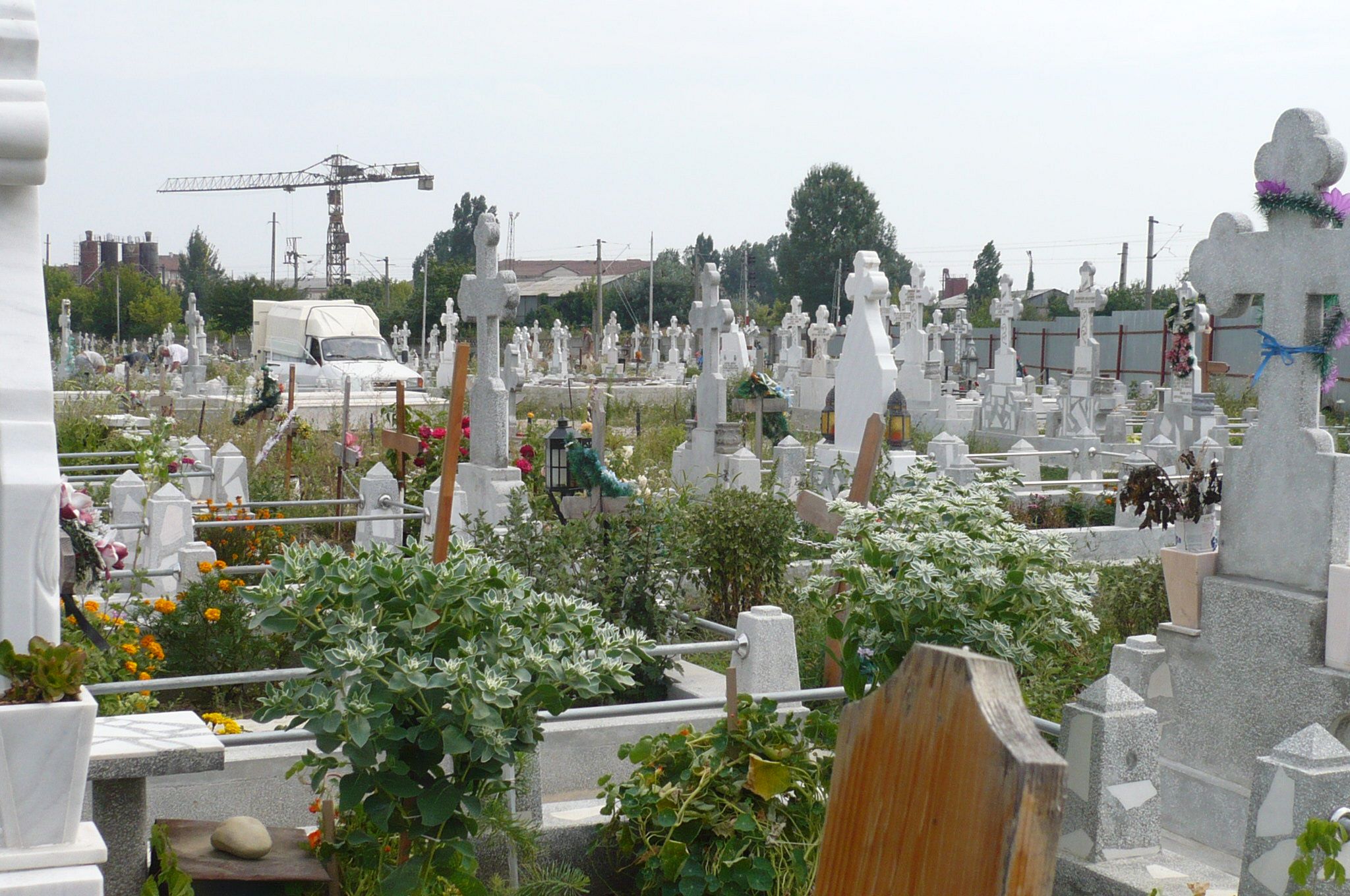 Ieri s-a trasat conturul celui mai mare cimitir al Focşaniului ...