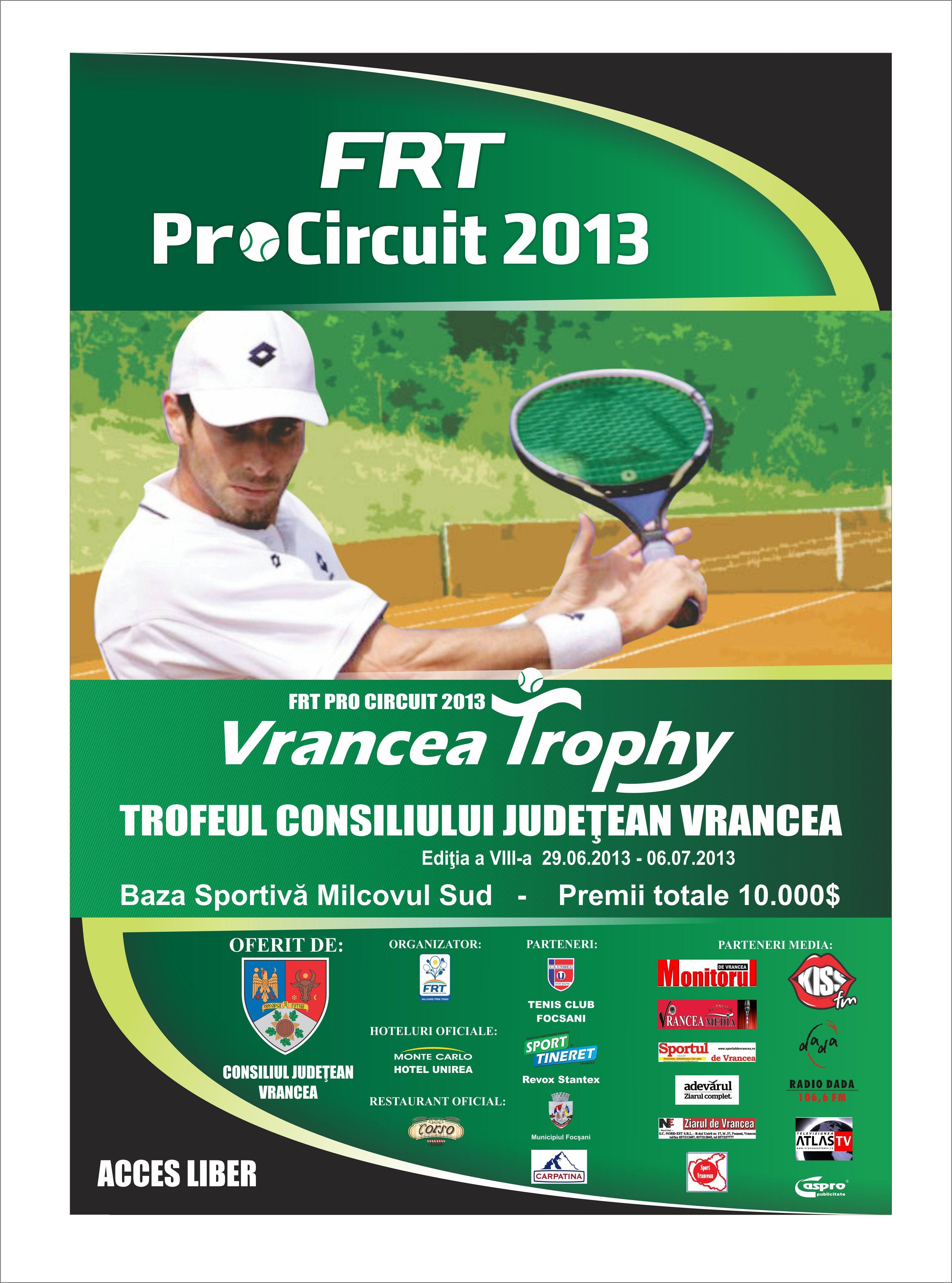 Adrian Voinea, imaginea turneului de tenis „Vrancea Trophy”