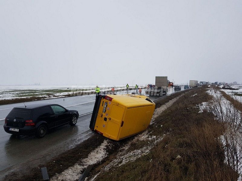 Accident de circulație grav pe DN 2-E85 ,la limita dintre județele ...