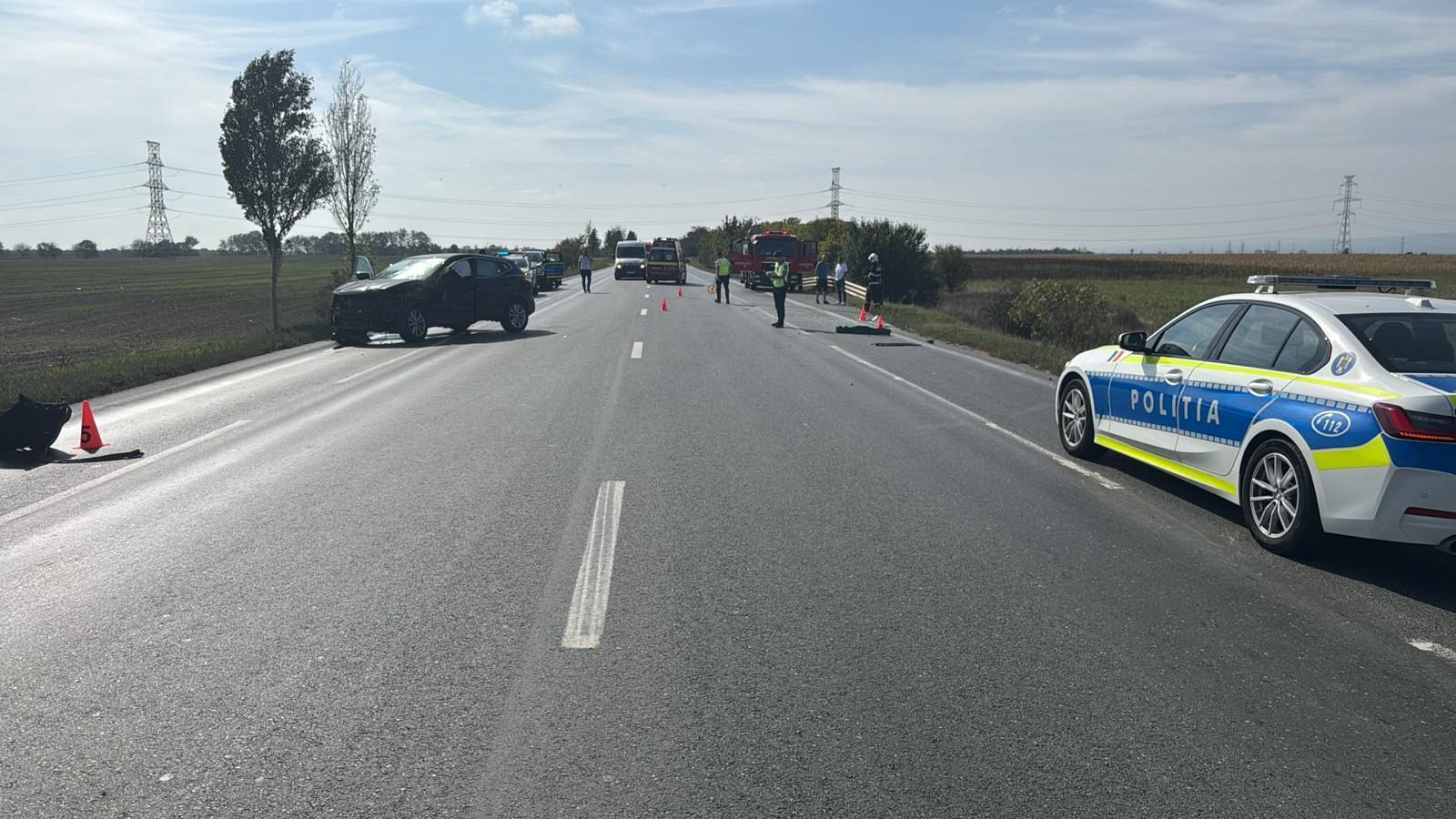 (Update) Accident rutier cu 4 victime pe DN 2 E 85, la Garoafa. Traficul blocat inițial pe ...