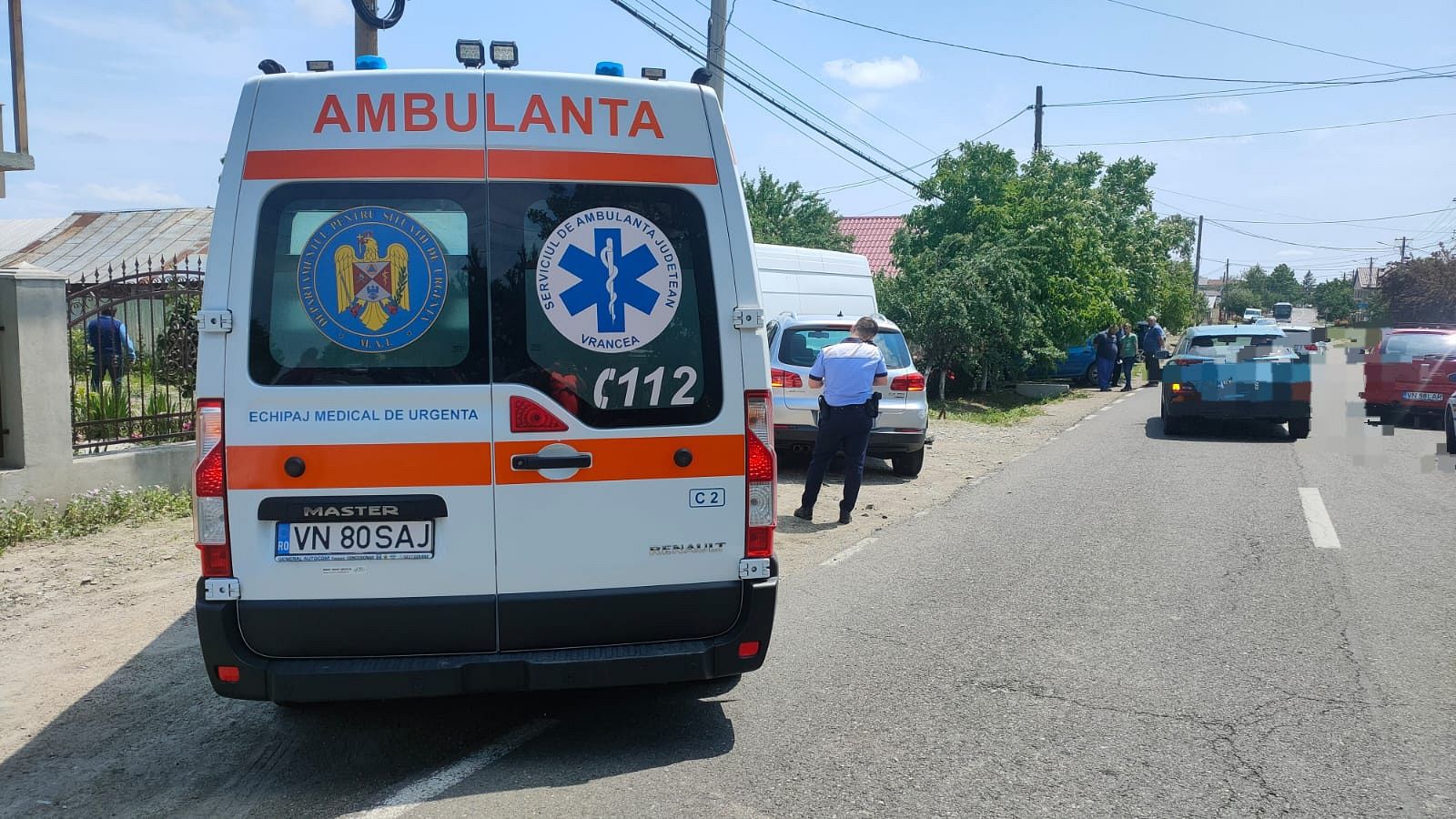 Accident rutier în localitatea Gologanu. O femeie a ajuns la UPU