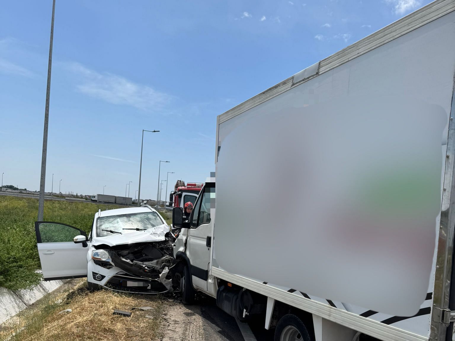 (Update) Accident rutier pe DN2-E85, în apropiere de intersecția cu A7 ...