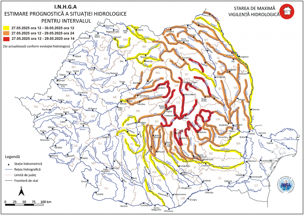 Alertă de inundații în Vrancea. Măsuri speciale activate de ISU după ...