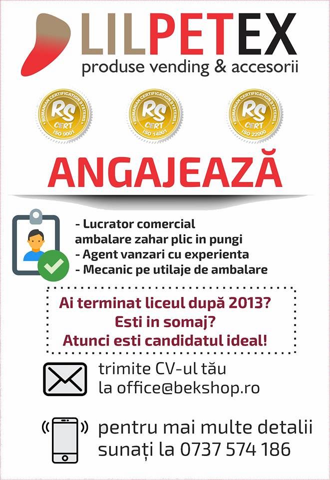 ANGAJĂM!!! - Angajări - Oferte