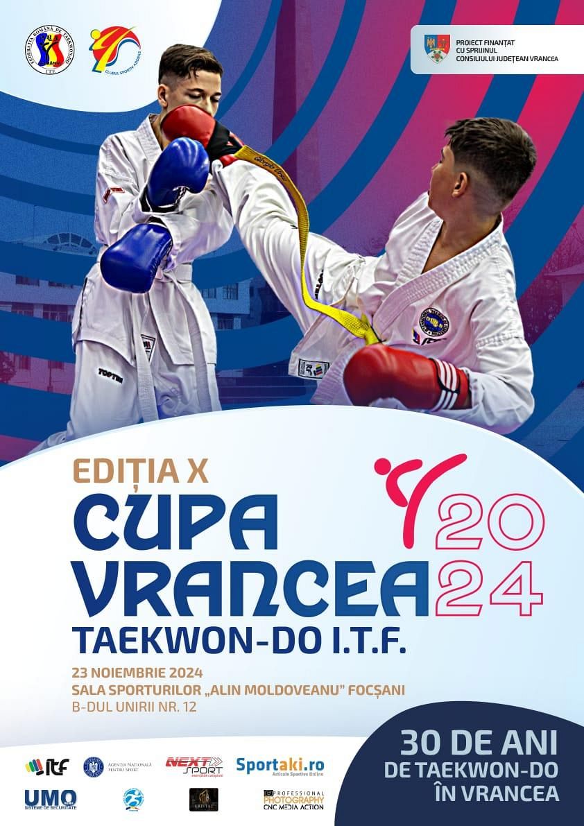Sâmbătă a avut loc ediția a X-a a Cupei Vrancea la TAEKWON-DO ITF