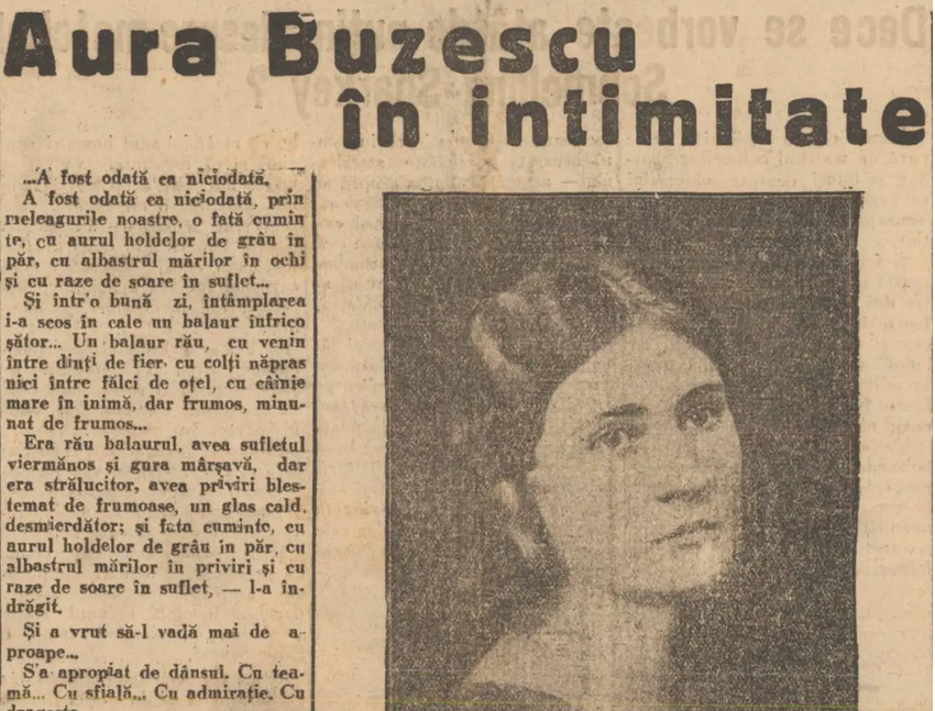 Astăzi despre: o mare actriţă a secolului trecut, şi profesoara unor ...