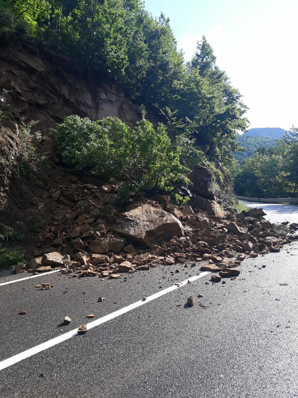 (Update) Atenție, cad stânci la Lepșa!