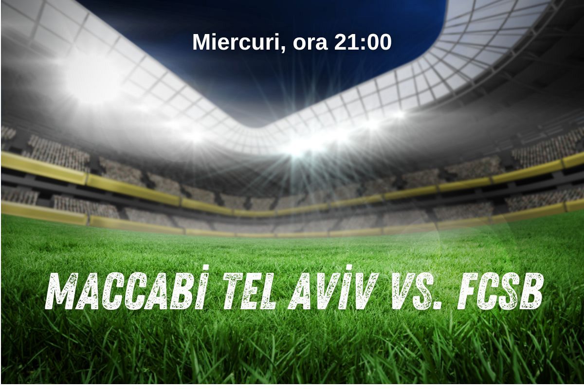 Când se joacă meciul tur Maccabi Tel Aviv vs. FCSB? Avancronică și cote ...