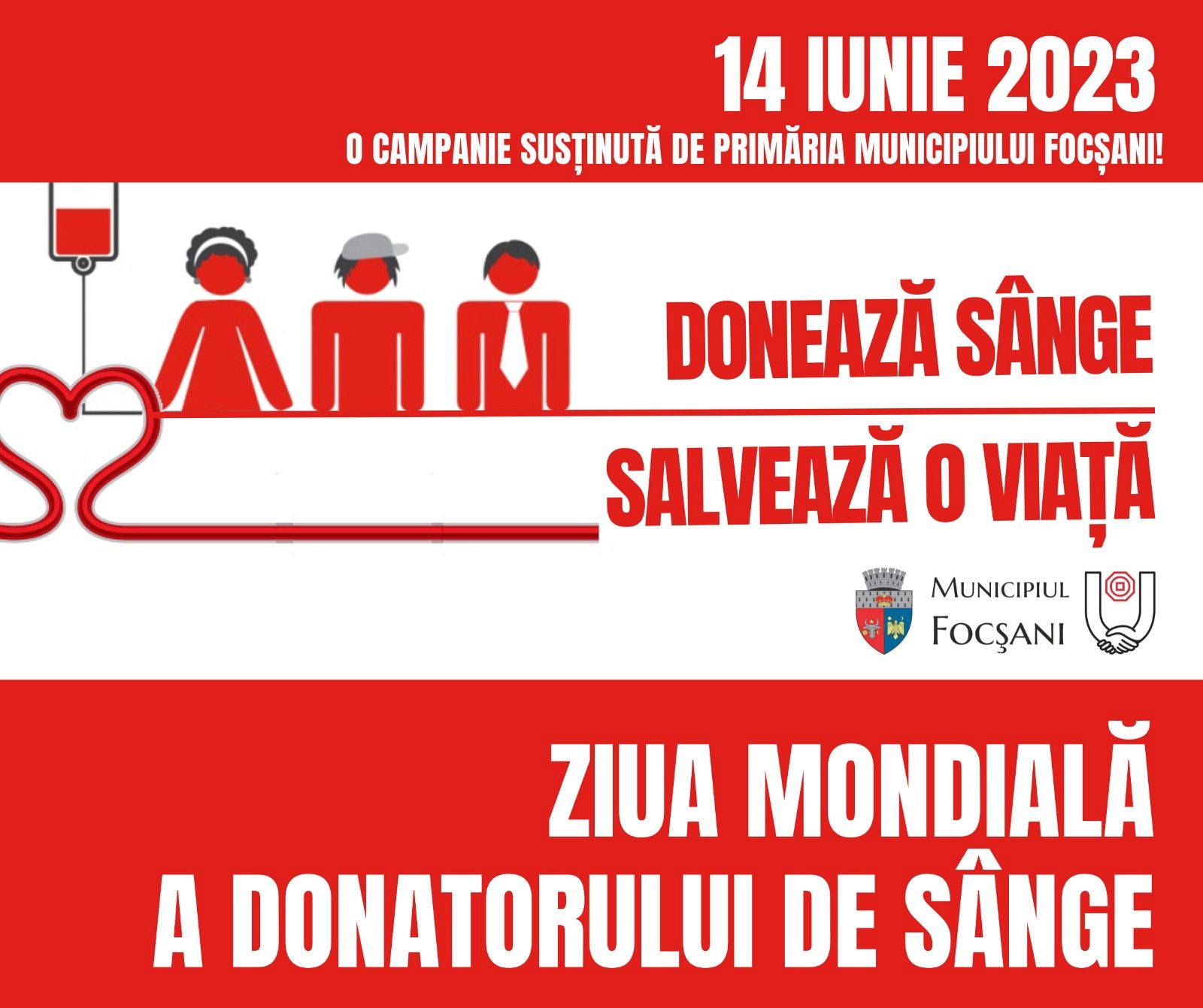 Donează sânge, de Ziua Mondială a Donatorului de Sânge!