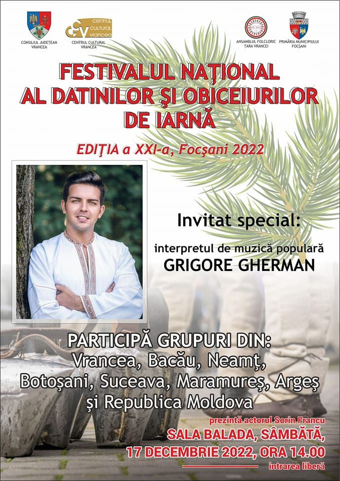 Festivalul Naţional al Datinilor şi al Obiceiurilor de Iarnă ediția a XXI-a avut loc, sâmbătă,17 ...