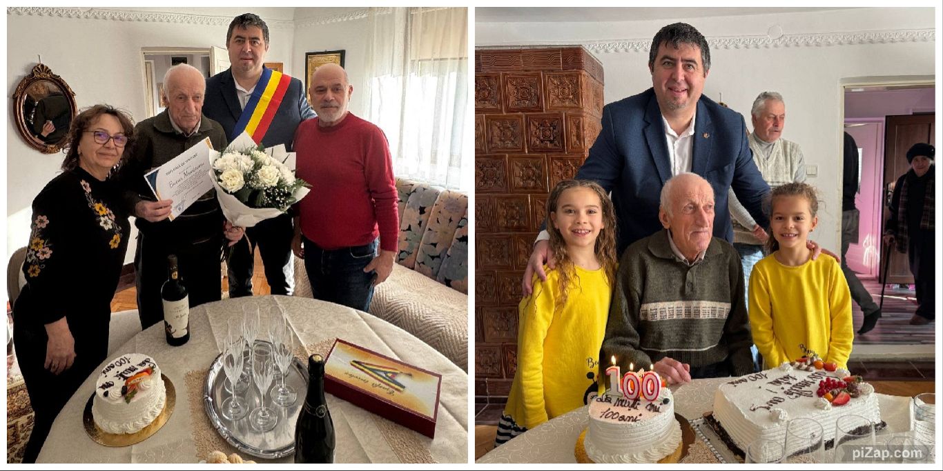 Foto | Centenar de viață în Adjud: un senior al Vrancei, sărbătorit la ...