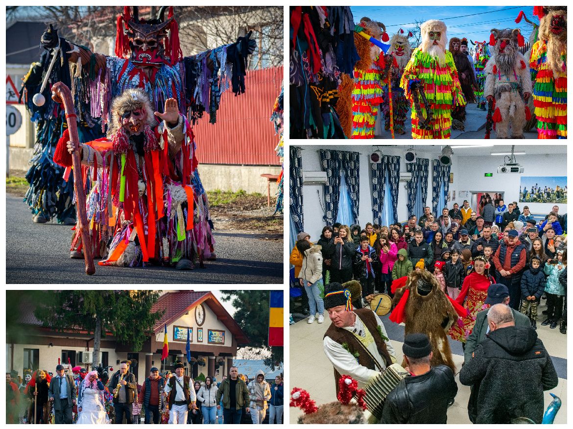 FOTO | Colindatul mascaților din Cârligele s-a terminat cu „Spartul ...