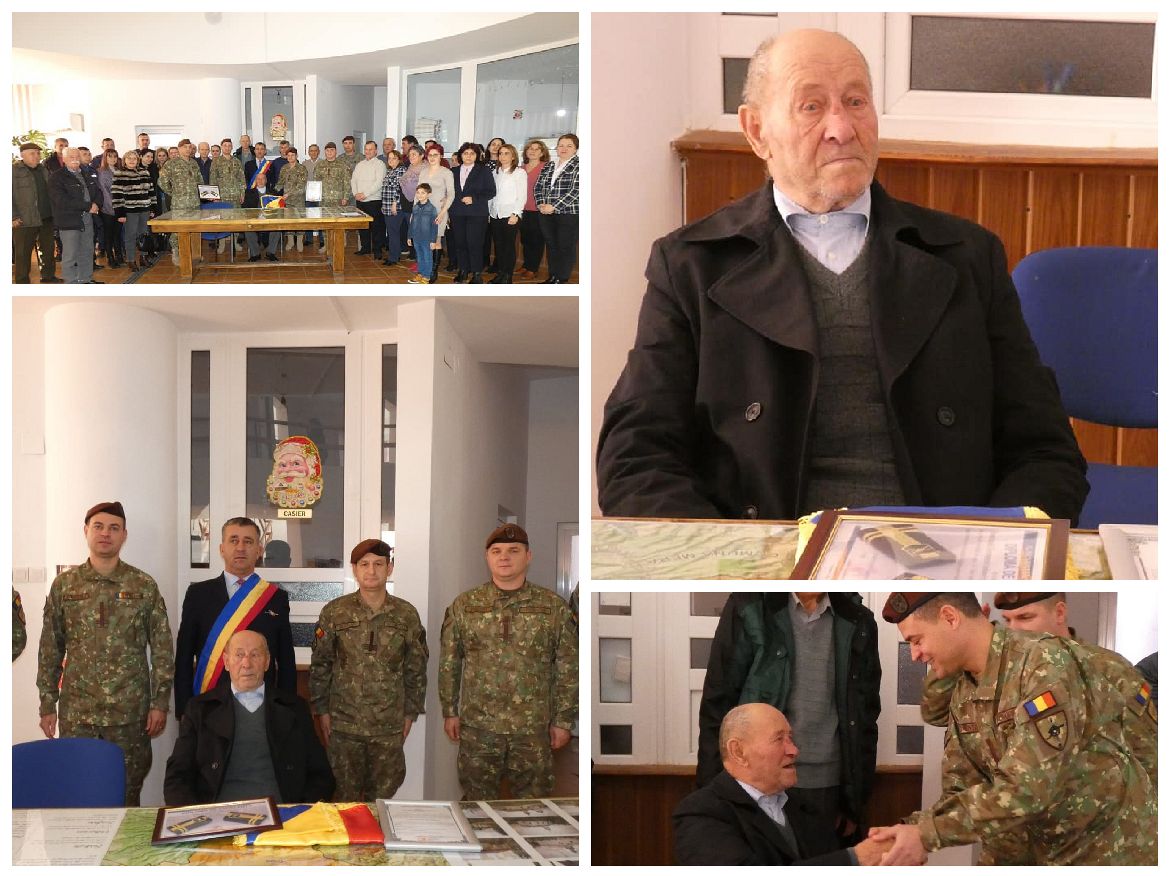 Foto | Veteranul de război, Ștefan Anastasiu din Vidra înaintat la ...