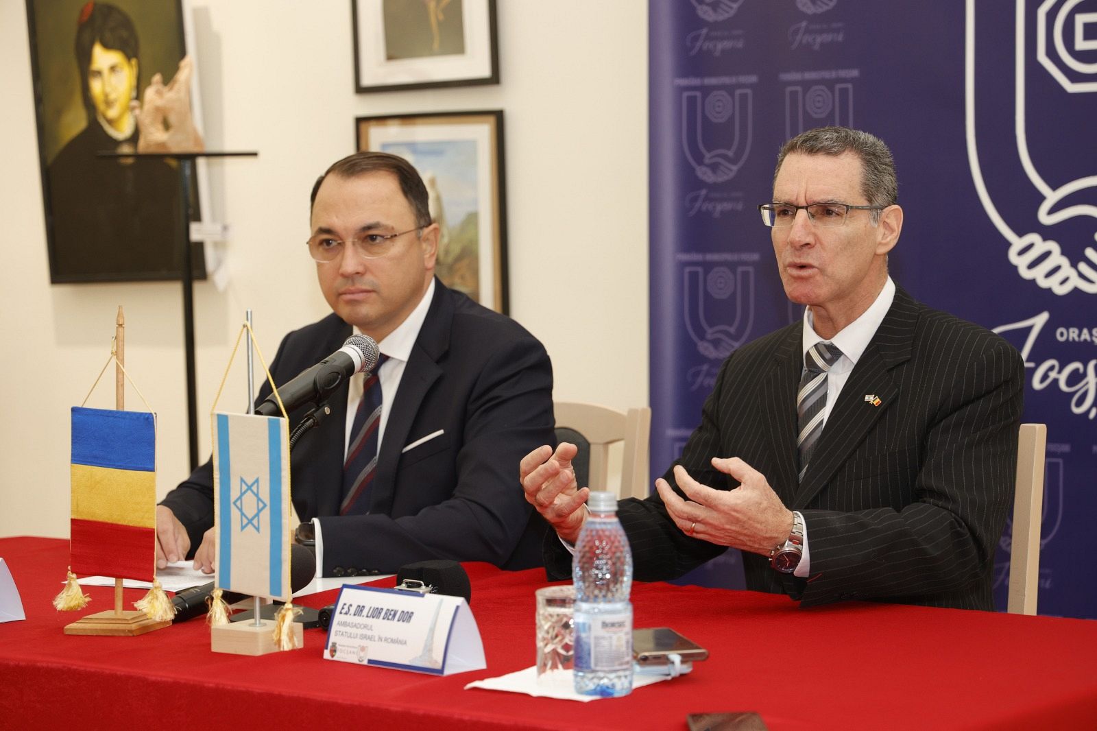 Foto | Vizită la Focșani a Ambasadorul Israelului, dr. Lior Ben Dor