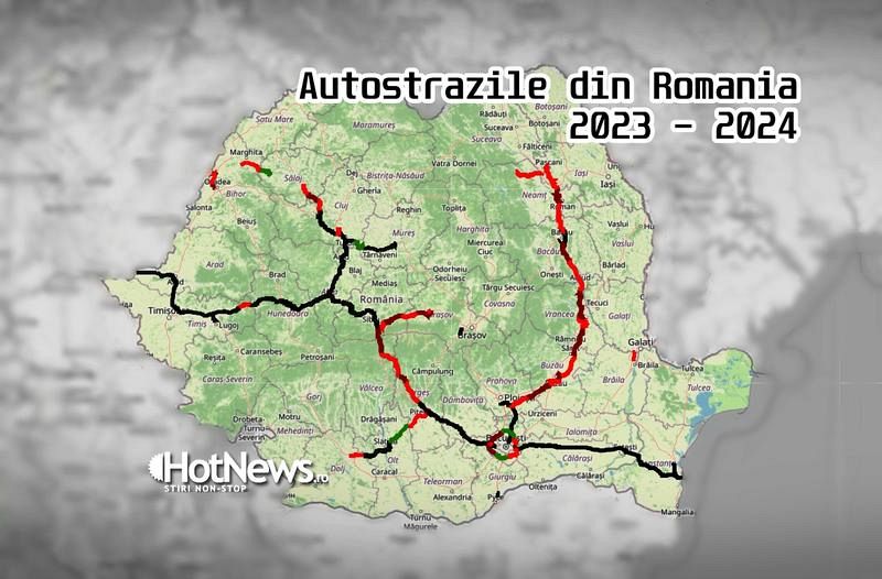 Harta interactivă a Autostrăzilor din România | Ce tronsoane ale ...