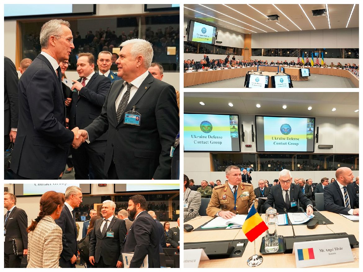 Ministrul Apărării Naționale, Angel Tîlvăr, şi șeful SMA, generalul Daniel Petrescu, prezenți la ...