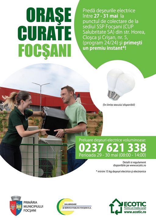 Primăria Municipiului Focșani anunță derularea unei campanii de ...
