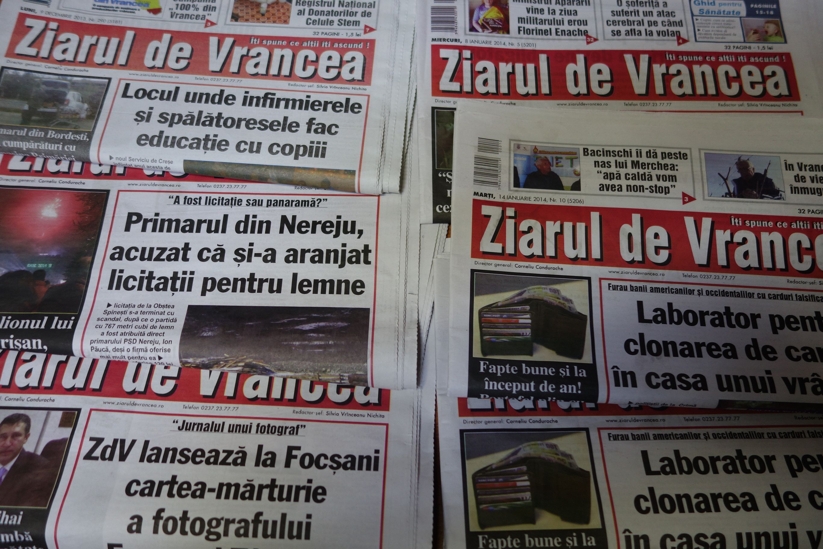 Recomandate cu răspuns plătit: Ziarul de Vrancea (acrostih)