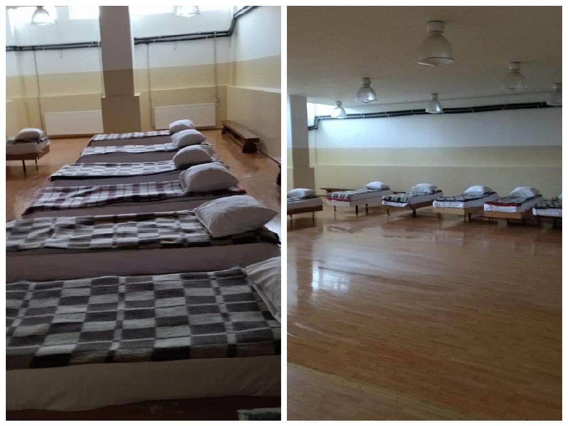 Spații de cazare temporară pentru refugiați, la Centrul de Primire de ...