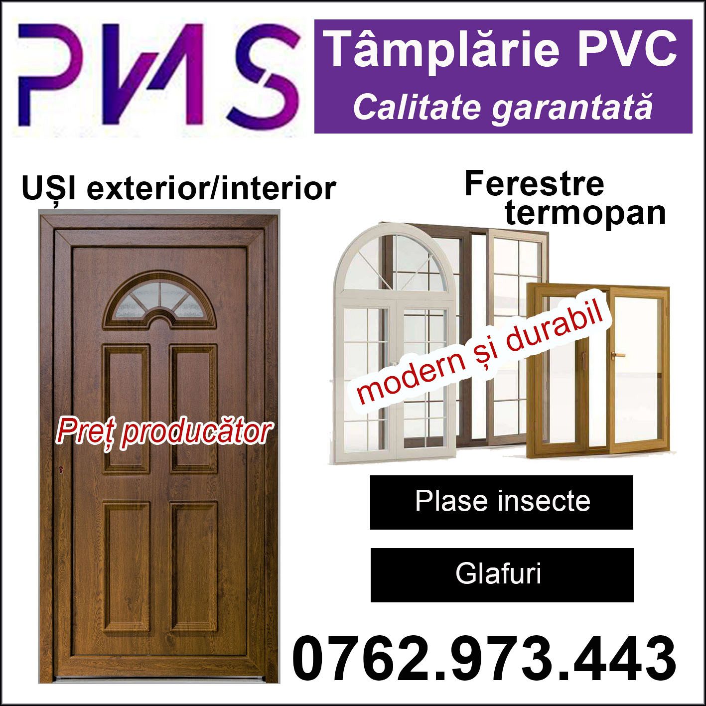 Tâmplărie PVC - Oferte avantajoase - Altele - Servicii
