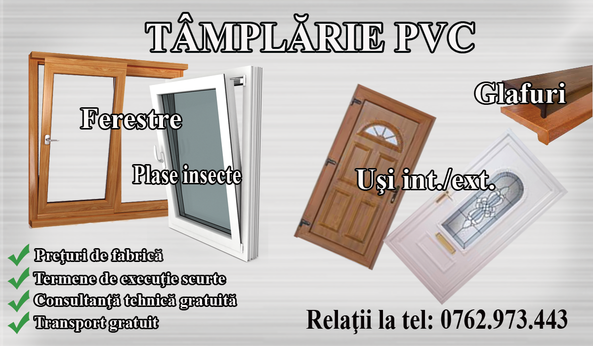 TAMPLARIE PVC - Altele - Servicii
