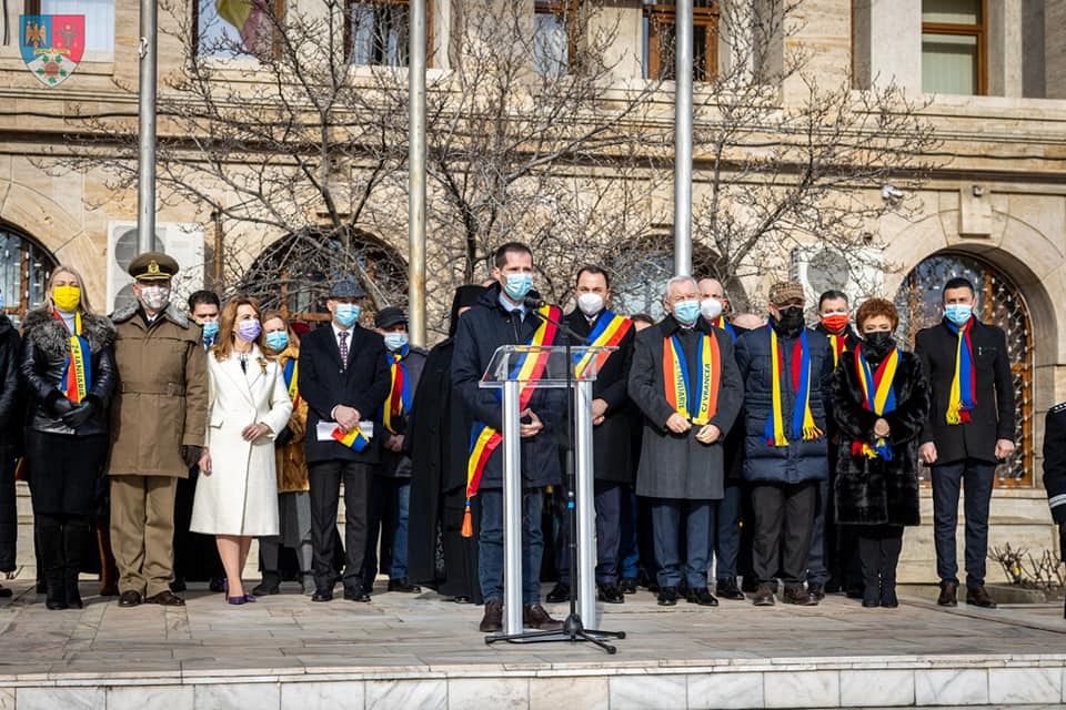 VIDEO + Foto | Manifestările dedicate Unirii Principatelor Române în Piața Unirii din Focșani