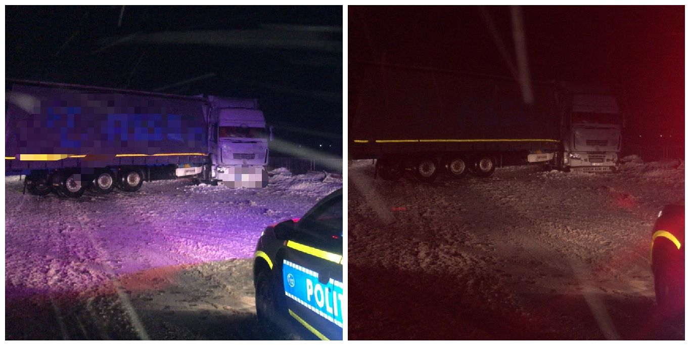 (Update) Un TIR a derapat, pe DN2-E85 la Pufești și blochează traficul ...