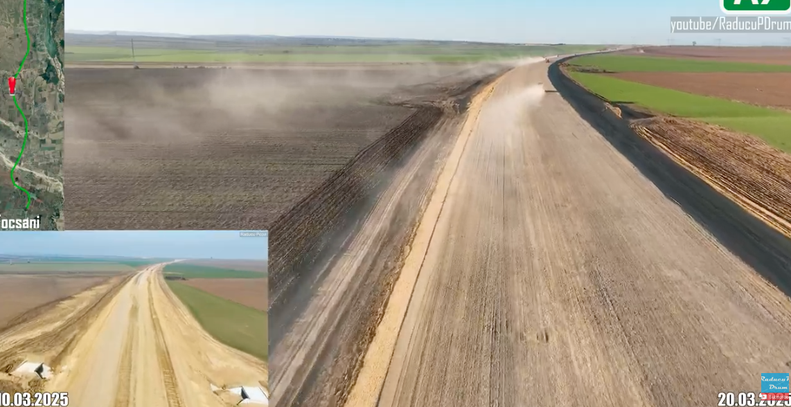 VIDEO | Autostrada Moldovei (A7) avansează rapid. Anul acesta se va ...