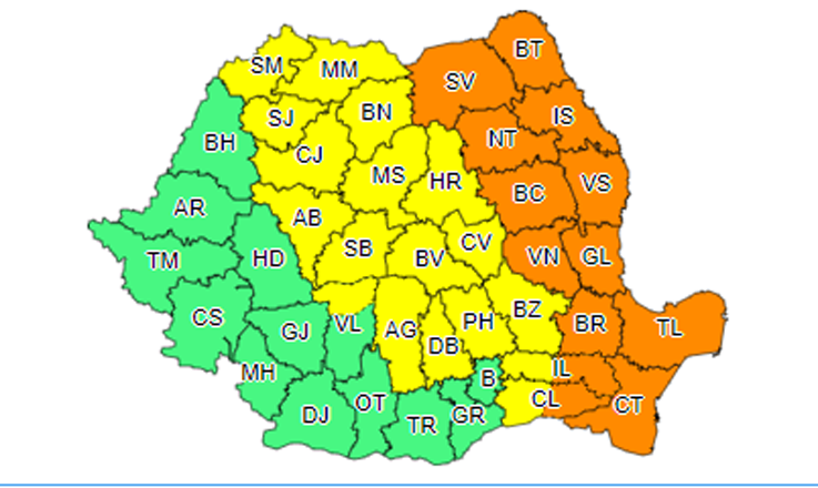 VIDEO | Vrancea, sub Cod Portocaliu de instabilitate atmosferică ...